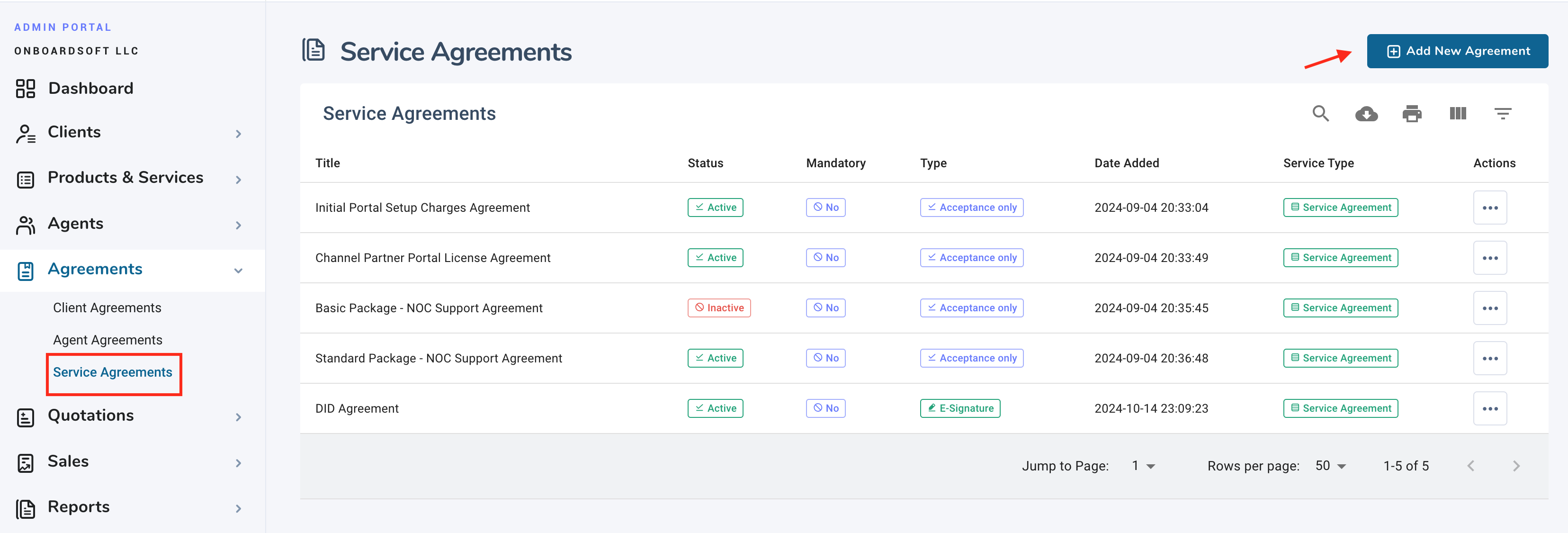 How to Create Service Agreements – OnBoardSoft LLC